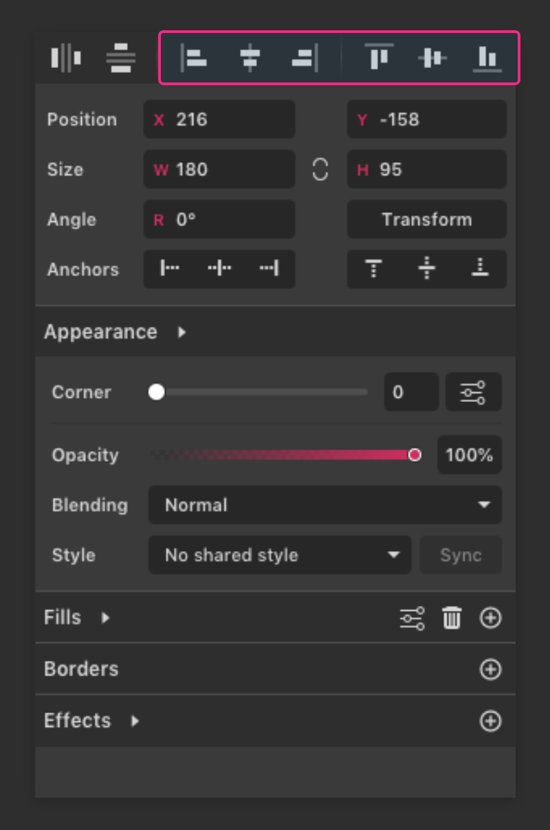 Aligning - Corel Vector Help