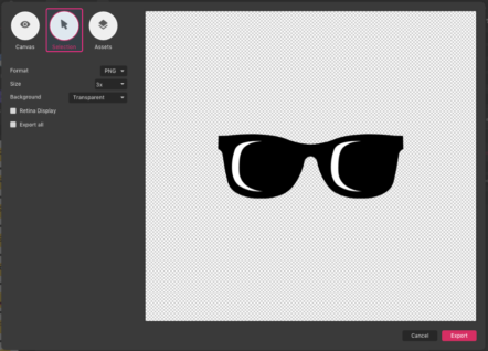 Exporting - Corel Vector Help
