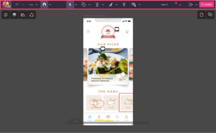 Menus and toolbar - Corel Vector Help