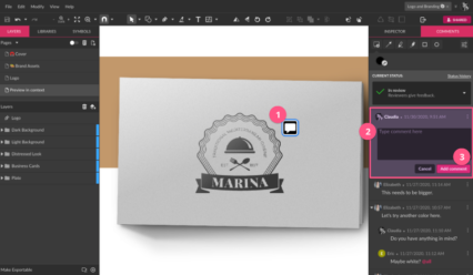 Comments panel - Corel Vector Help
