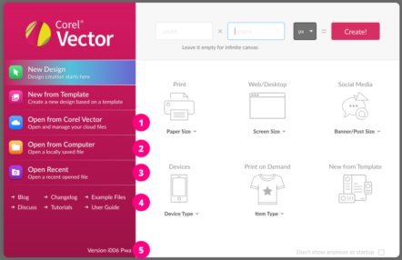 Opening and saving files - Corel Vector Help